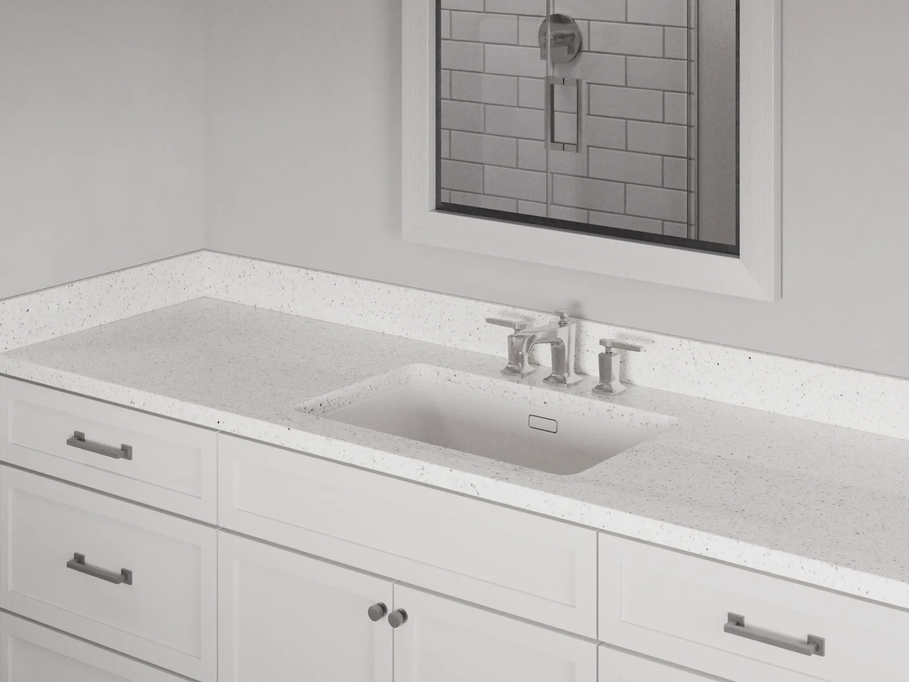 silestone stellar snow sample