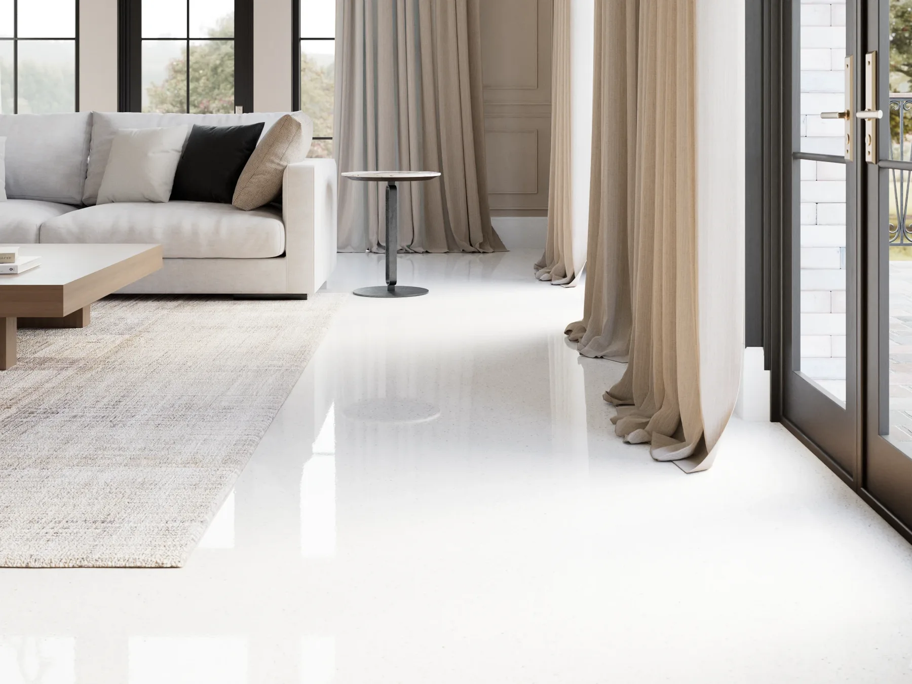 silestone stellar snow sample